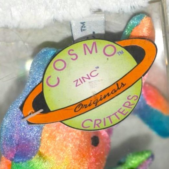 zinc | Toys | Cosmo Critters Originals Zinc Tiedye Alien Bean Bag Plush ...